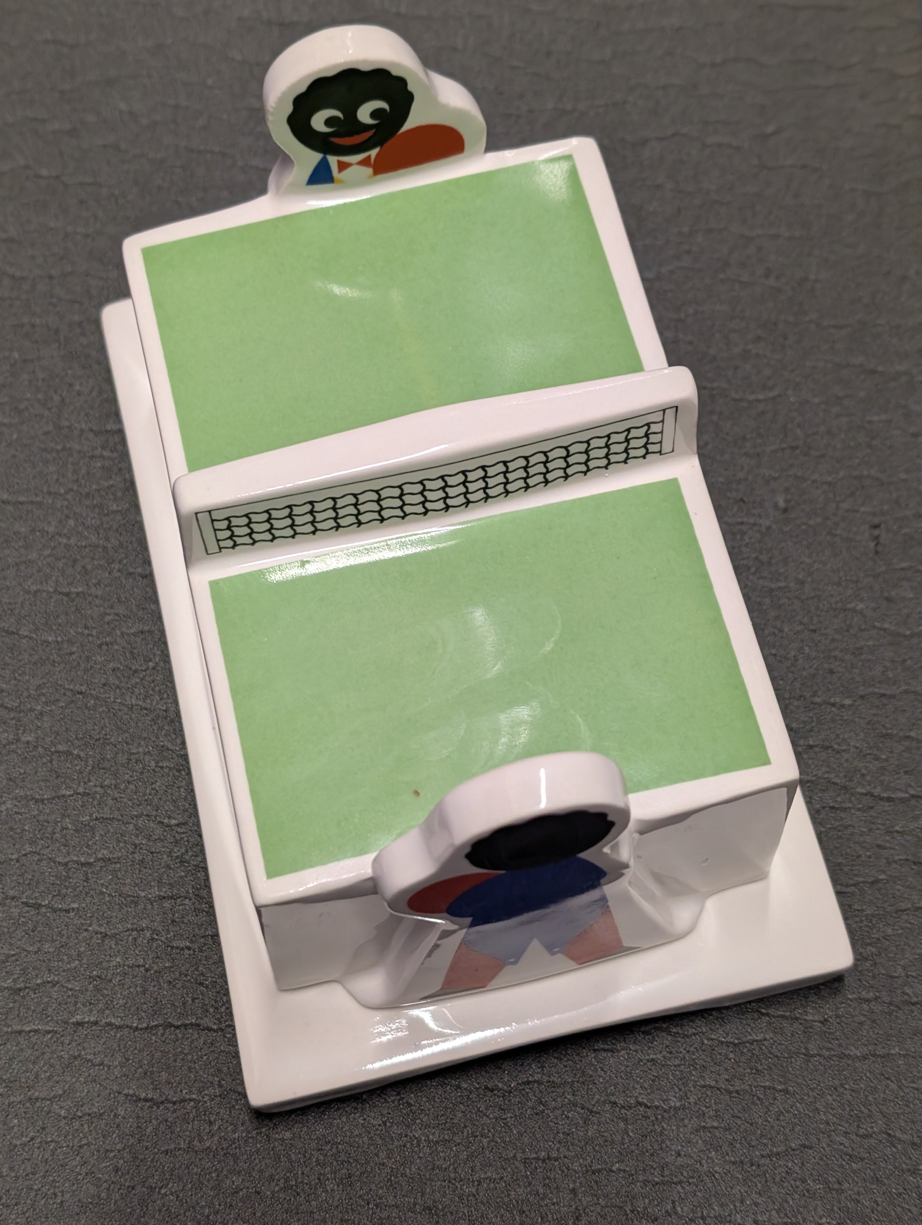 1980s Robertsons Table Tennis Butter Dish by Silver Crane – GollyBadges.com