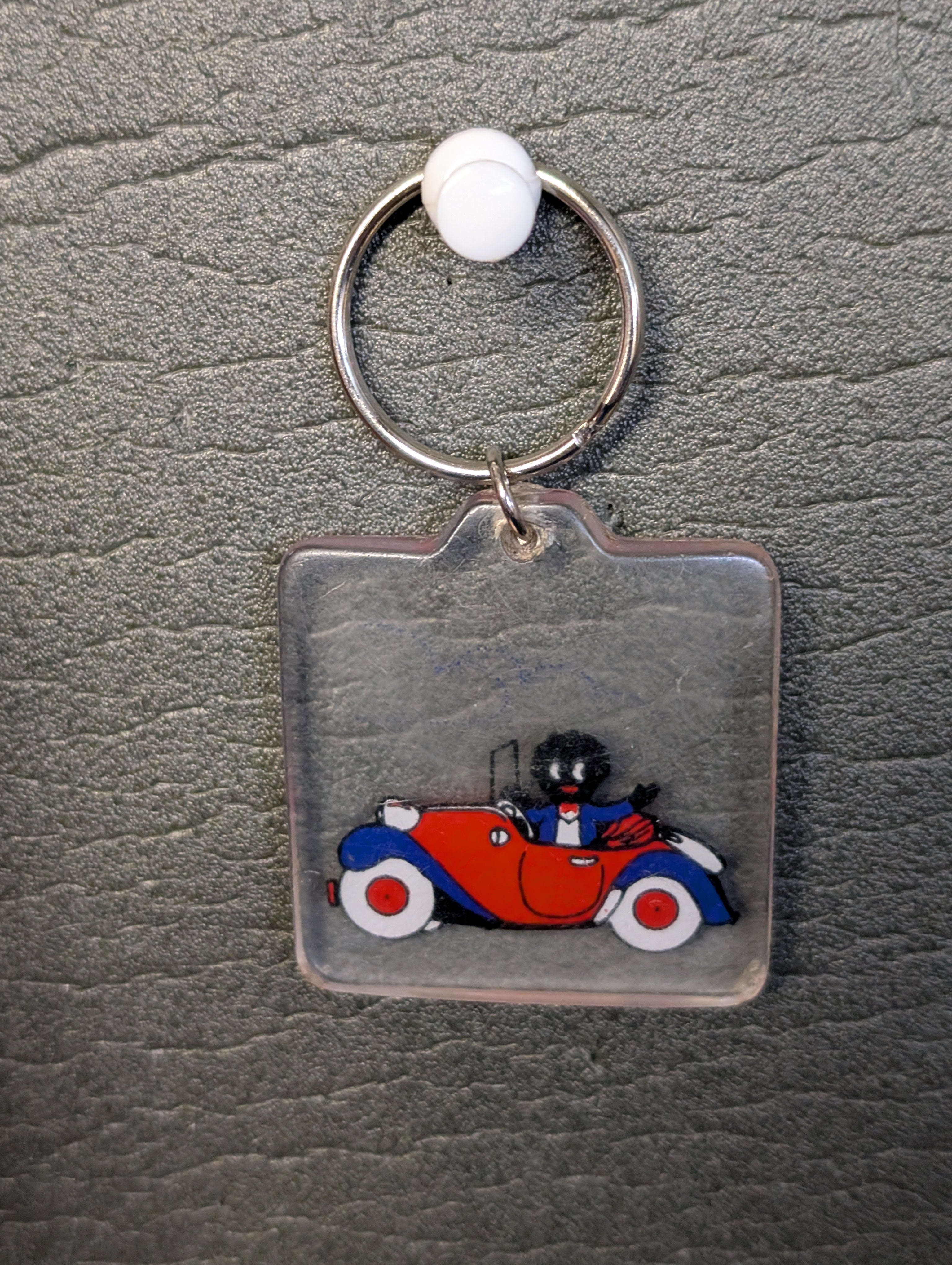 1980s Golly in Car Keyring – GollyBadges.com