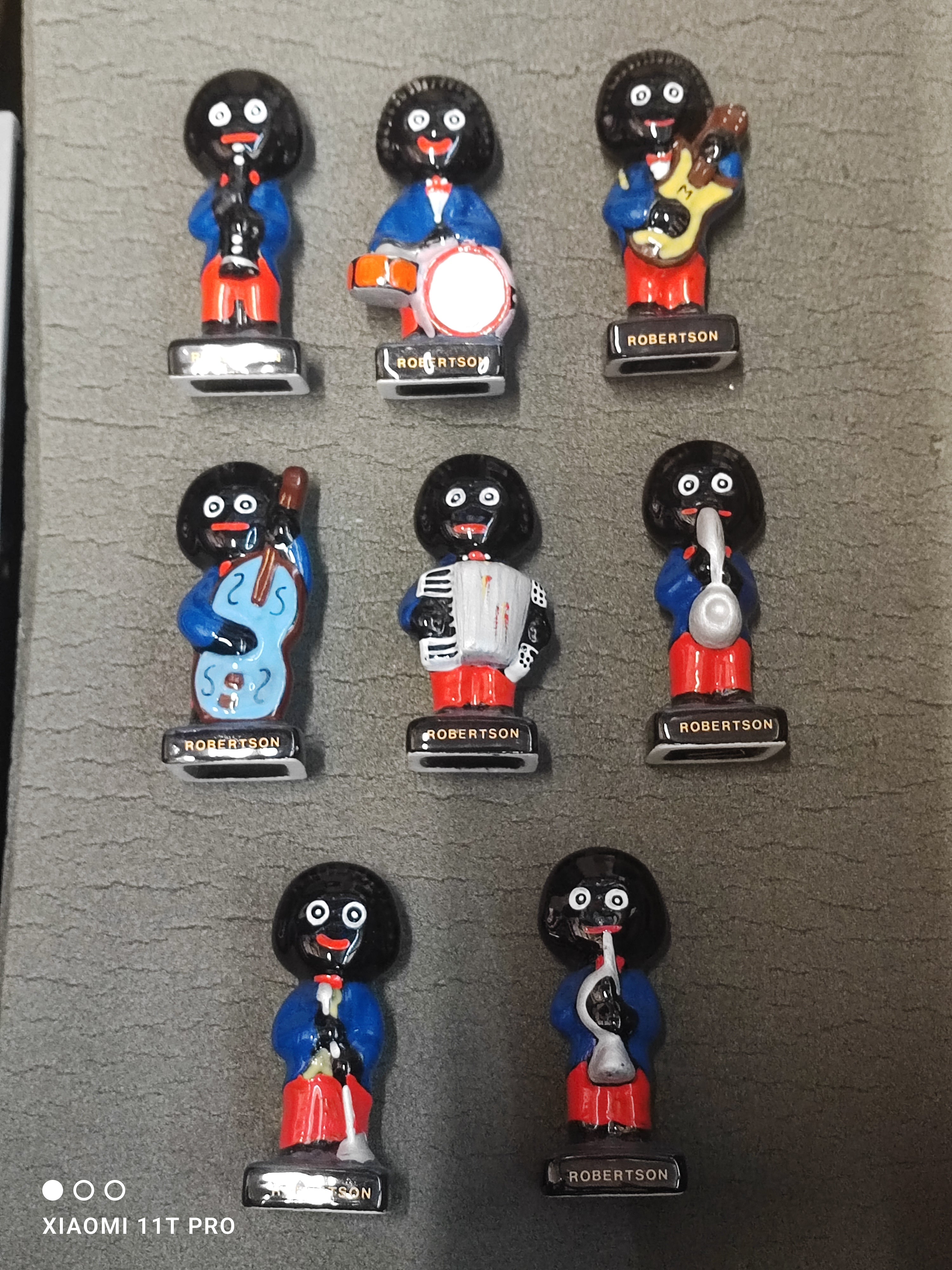 Carltonware 80s Full Band of 8 Members – GollyBadges.com