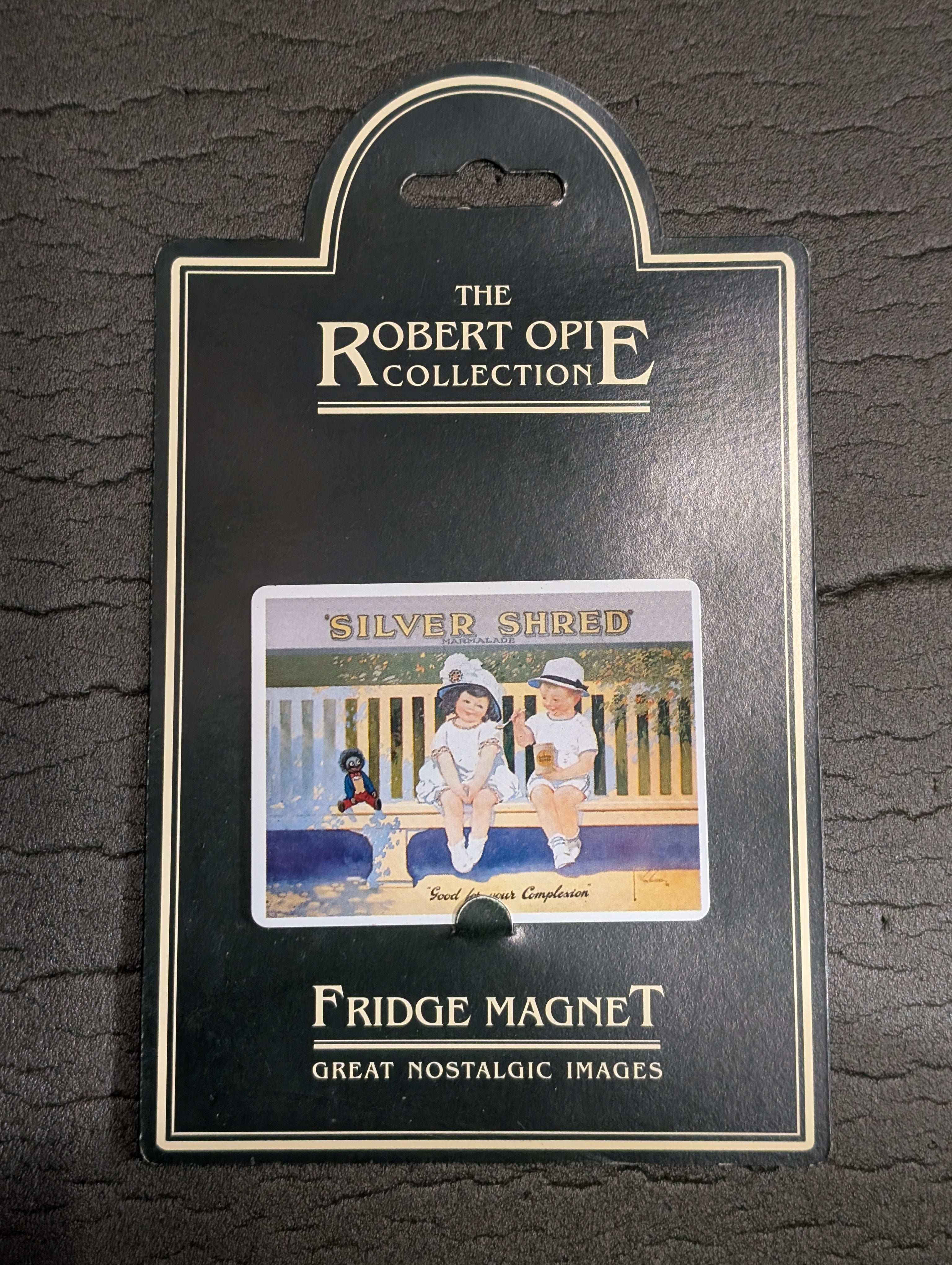 Silver Shred Fridge Magnet – GollyBadges.com