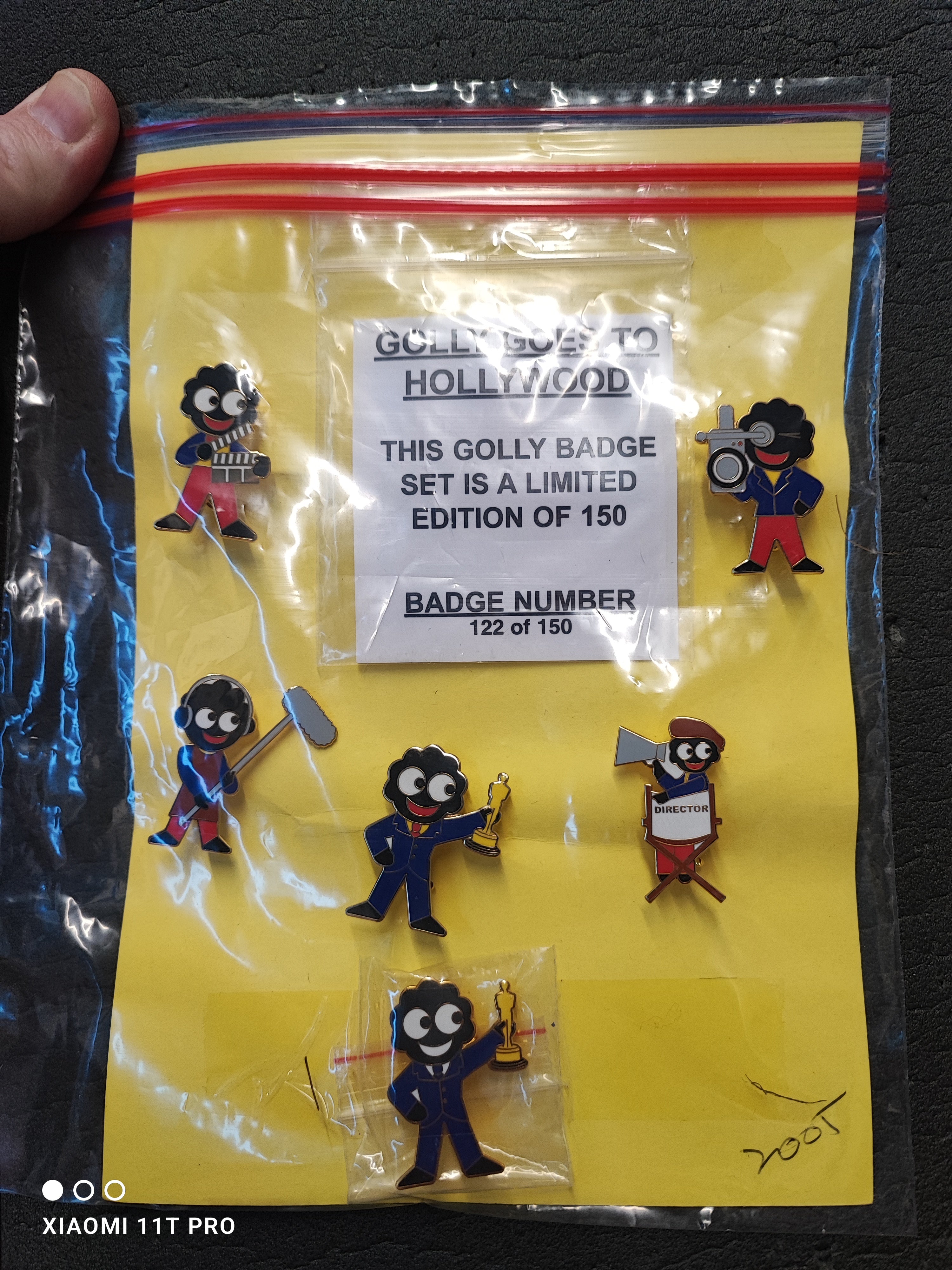 Golly Goes to Hollywood Set of 5 with Rare White Mouth Oscar Winner ...