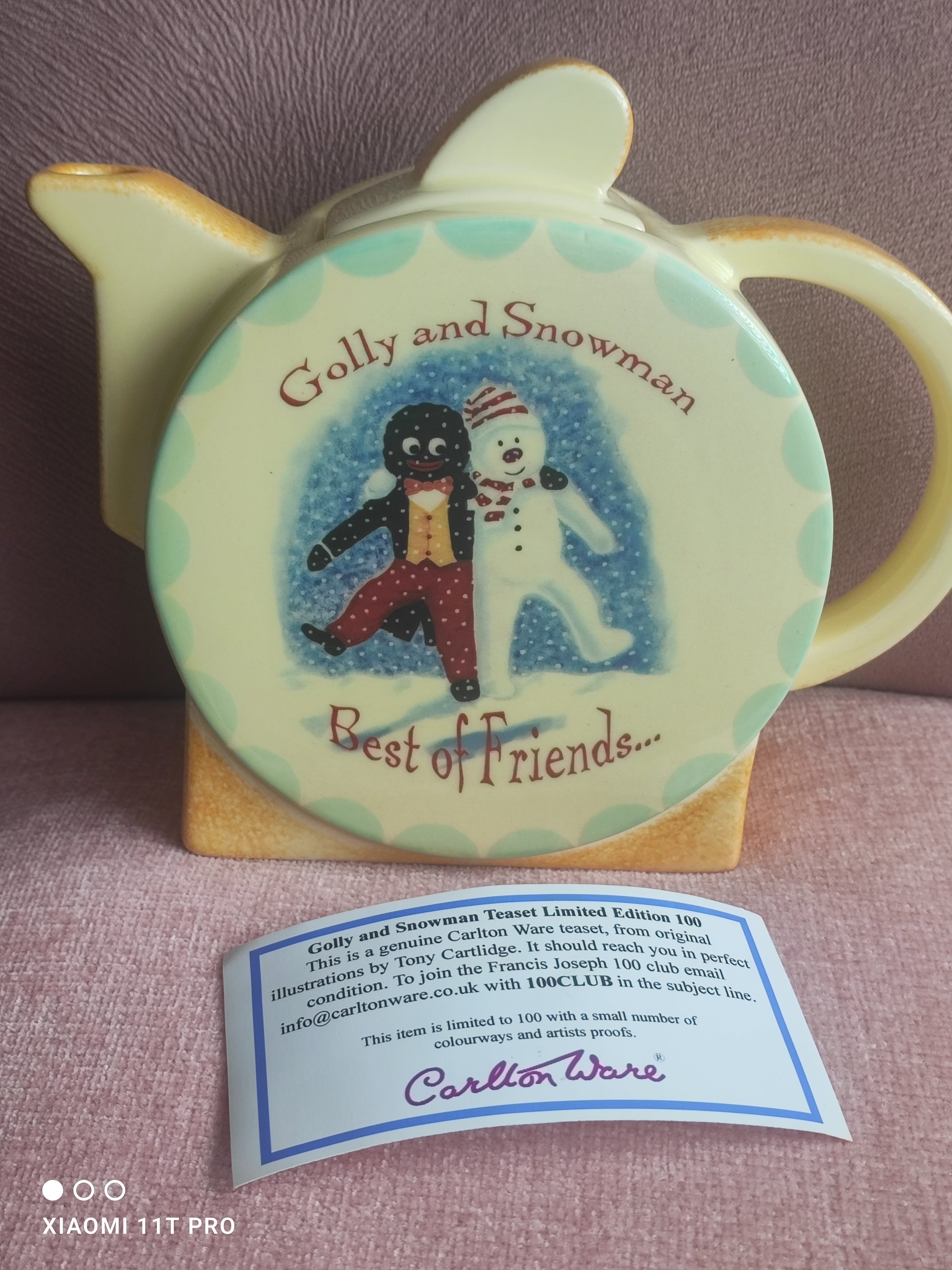 Golly and Snowman Tea Set by Carltonware – GollyBadges.com