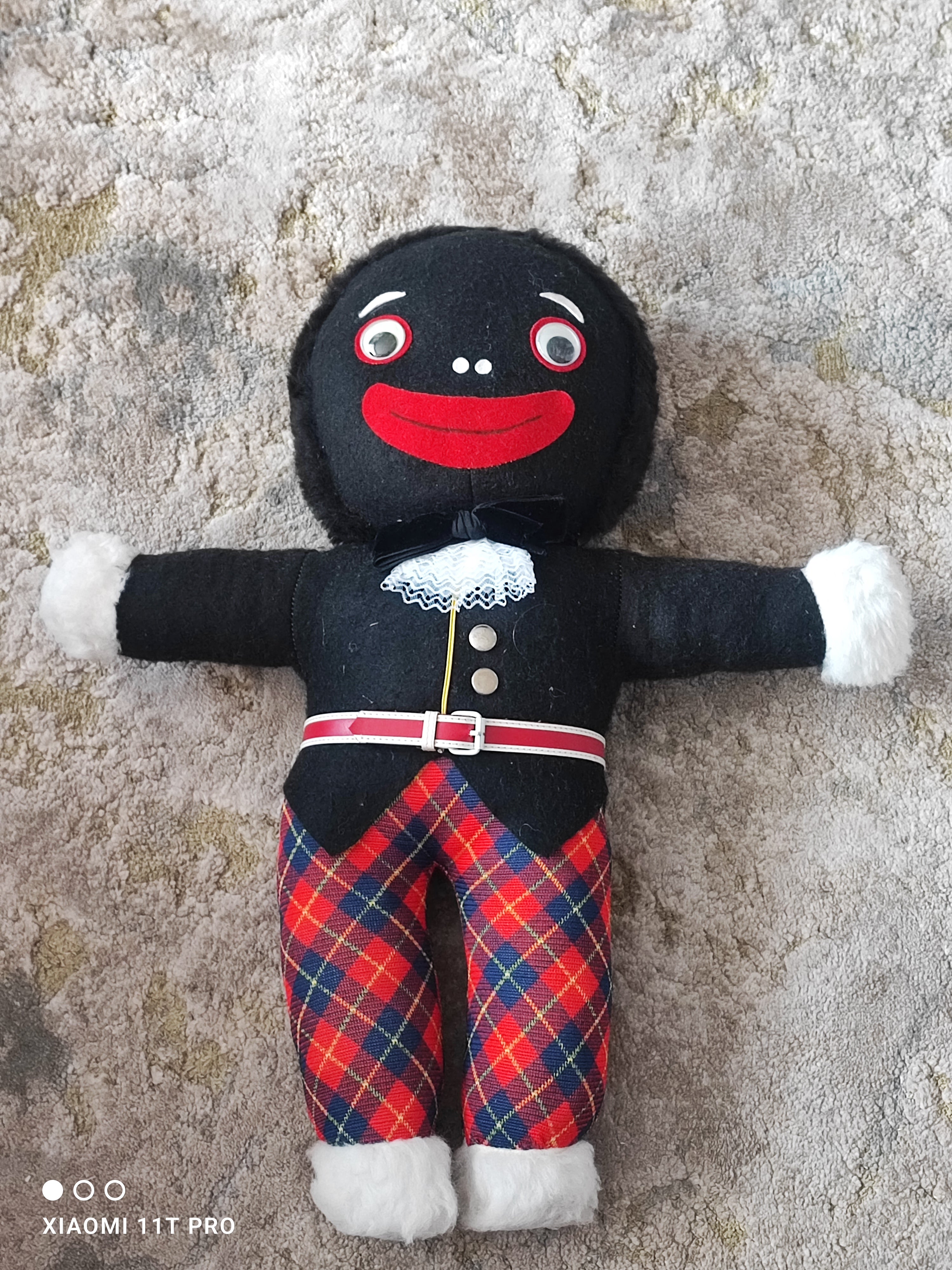 Large Vintage Golly With McTavish Name Pinned to Him – GollyBadges.com