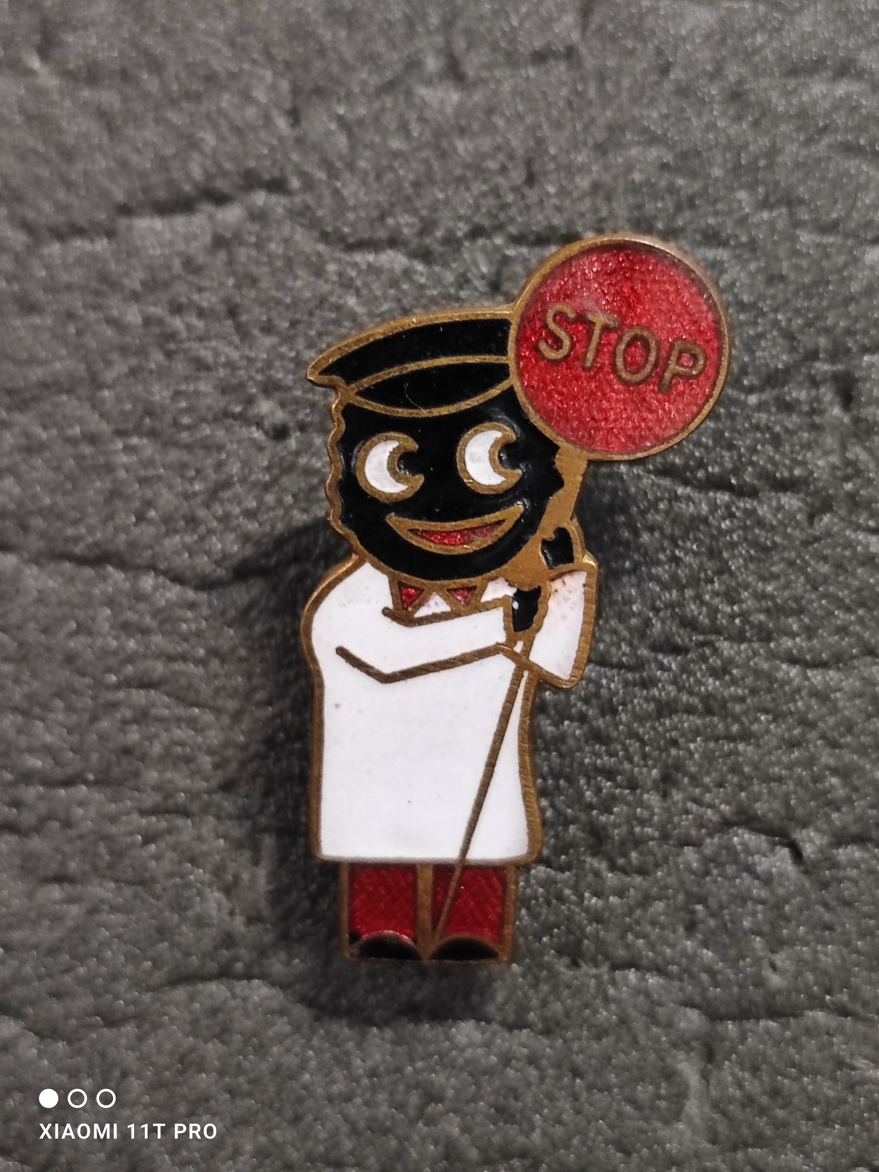 Lollipopman - Gomm Bham Body Stamp Rotated Right – GollyBadges.com