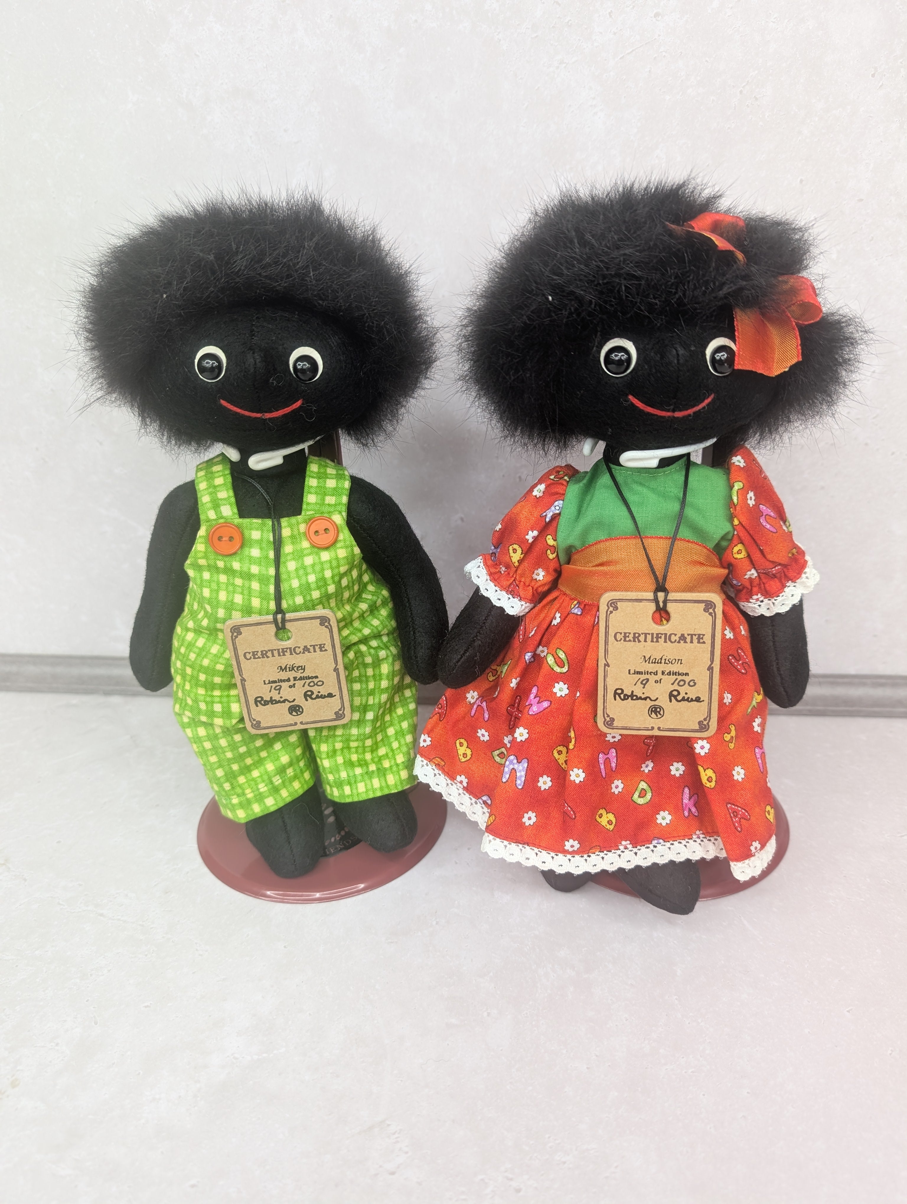Mikey and Madison Pair by Robin Rive Matched Pair – GollyBadges.com