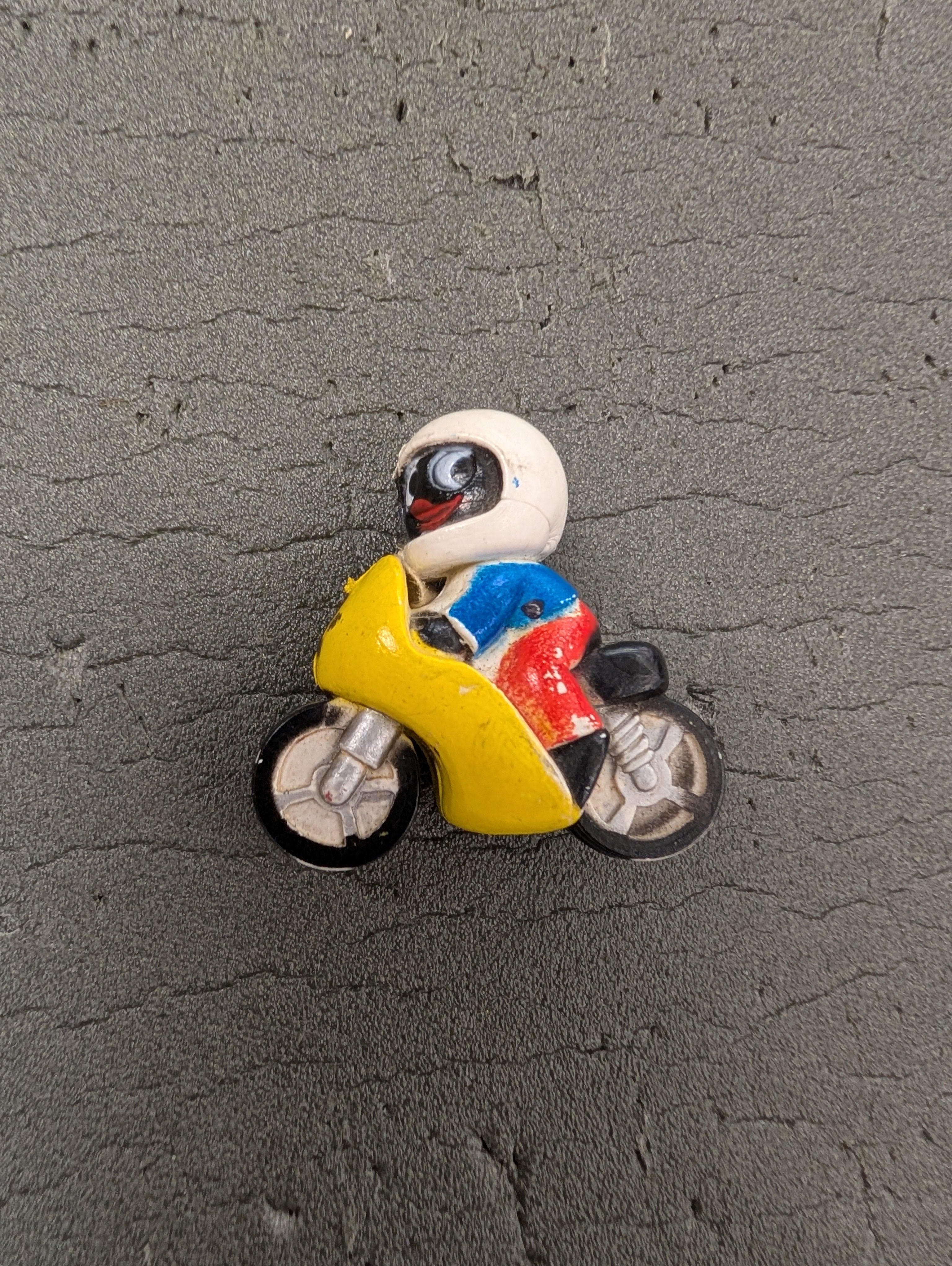 Motorcyclist Pencil Topper – GollyBadges.com