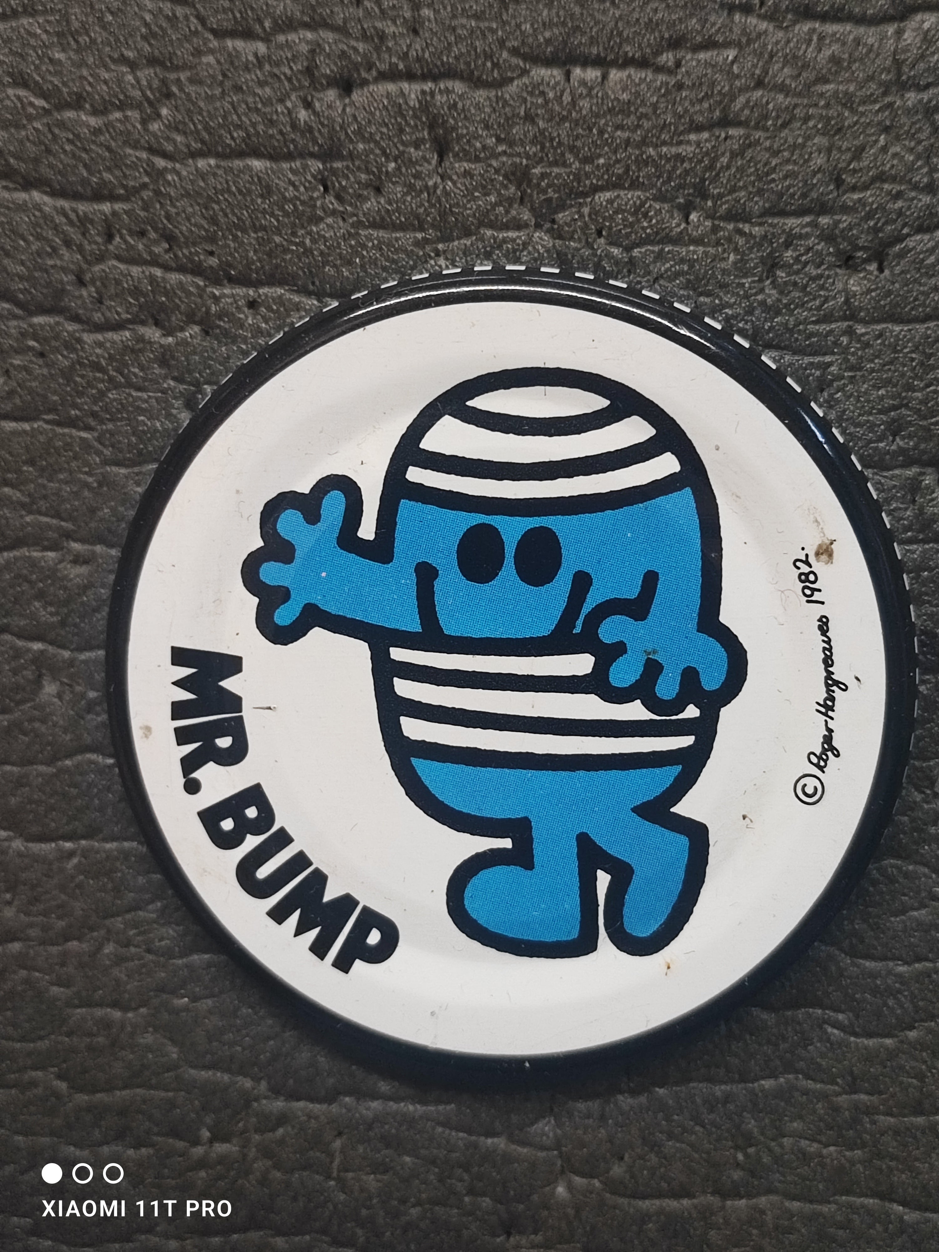 Mr Bump Jar Lid – GollyBadges.com