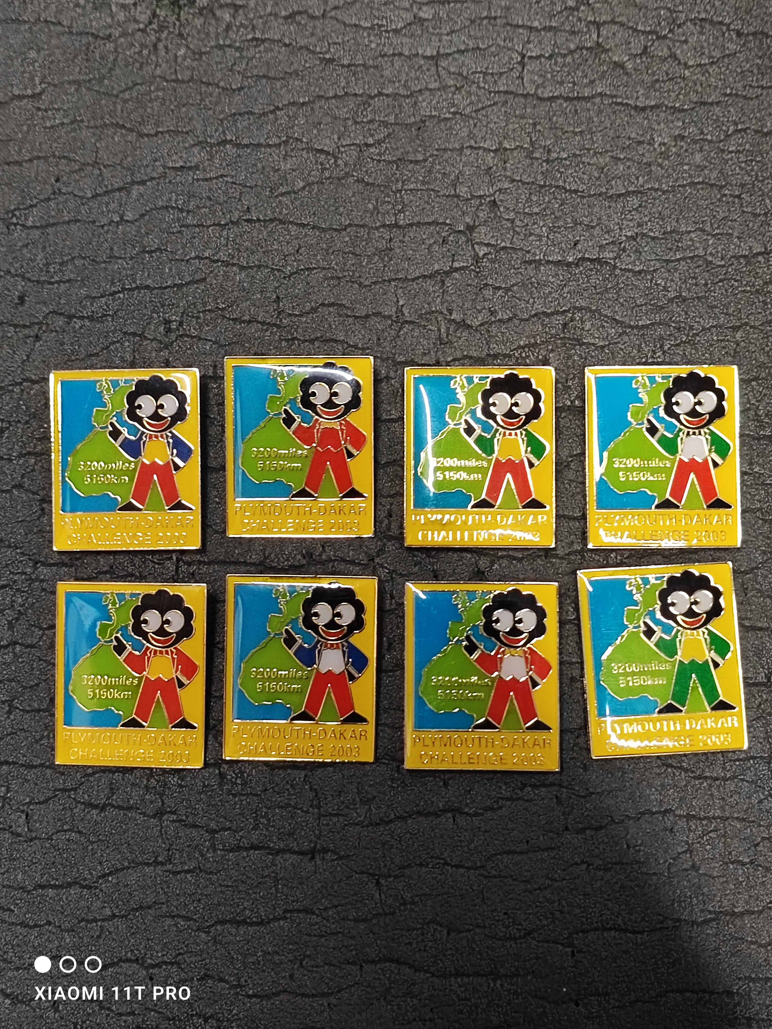 Plymouth-Dakar Challenge 2003 Set of 8 Badges – GollyBadges.com