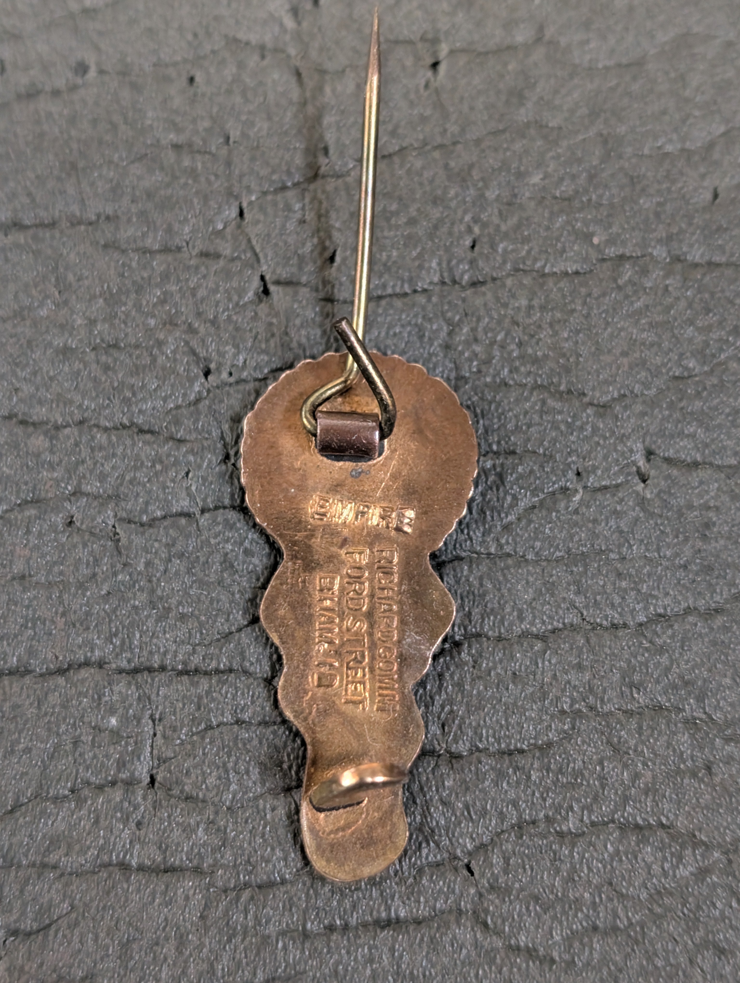 Richard Gomm RAISED EMPIRE STAMP – GollyBadges.com