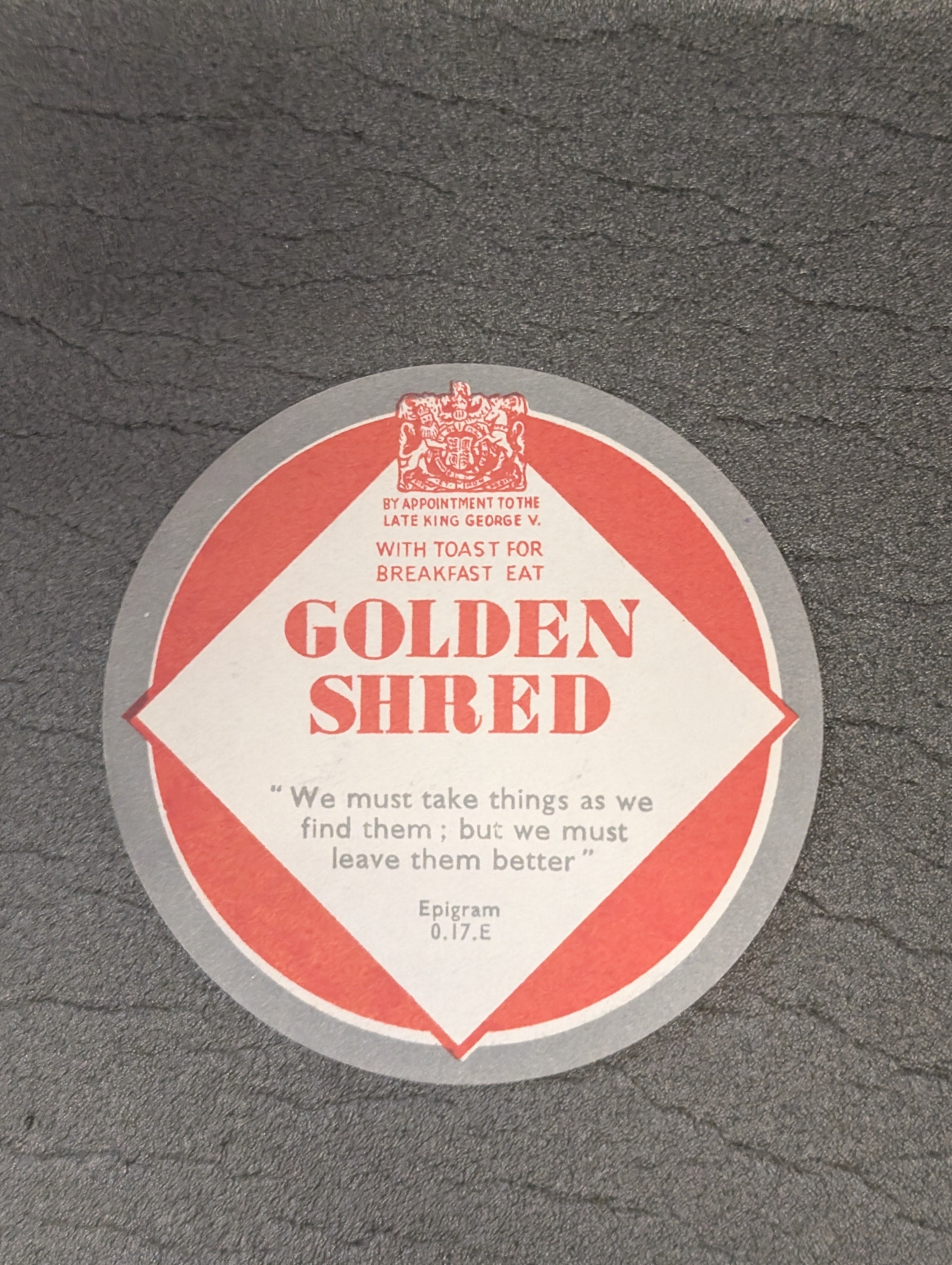 Robertsons Golden Shred Label – GollyBadges.com