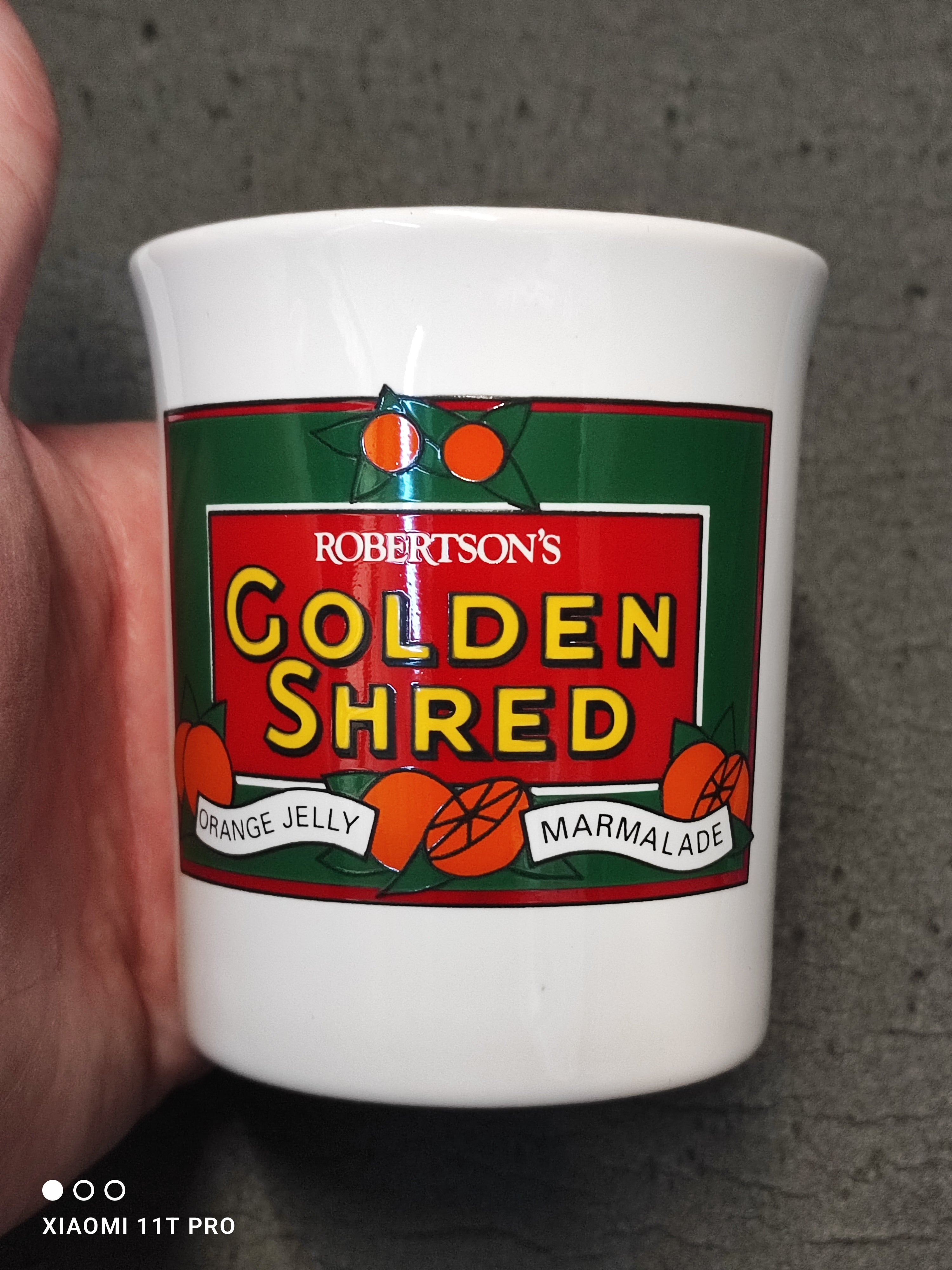 Robertsons Golden Shred Mug – GollyBadges.com