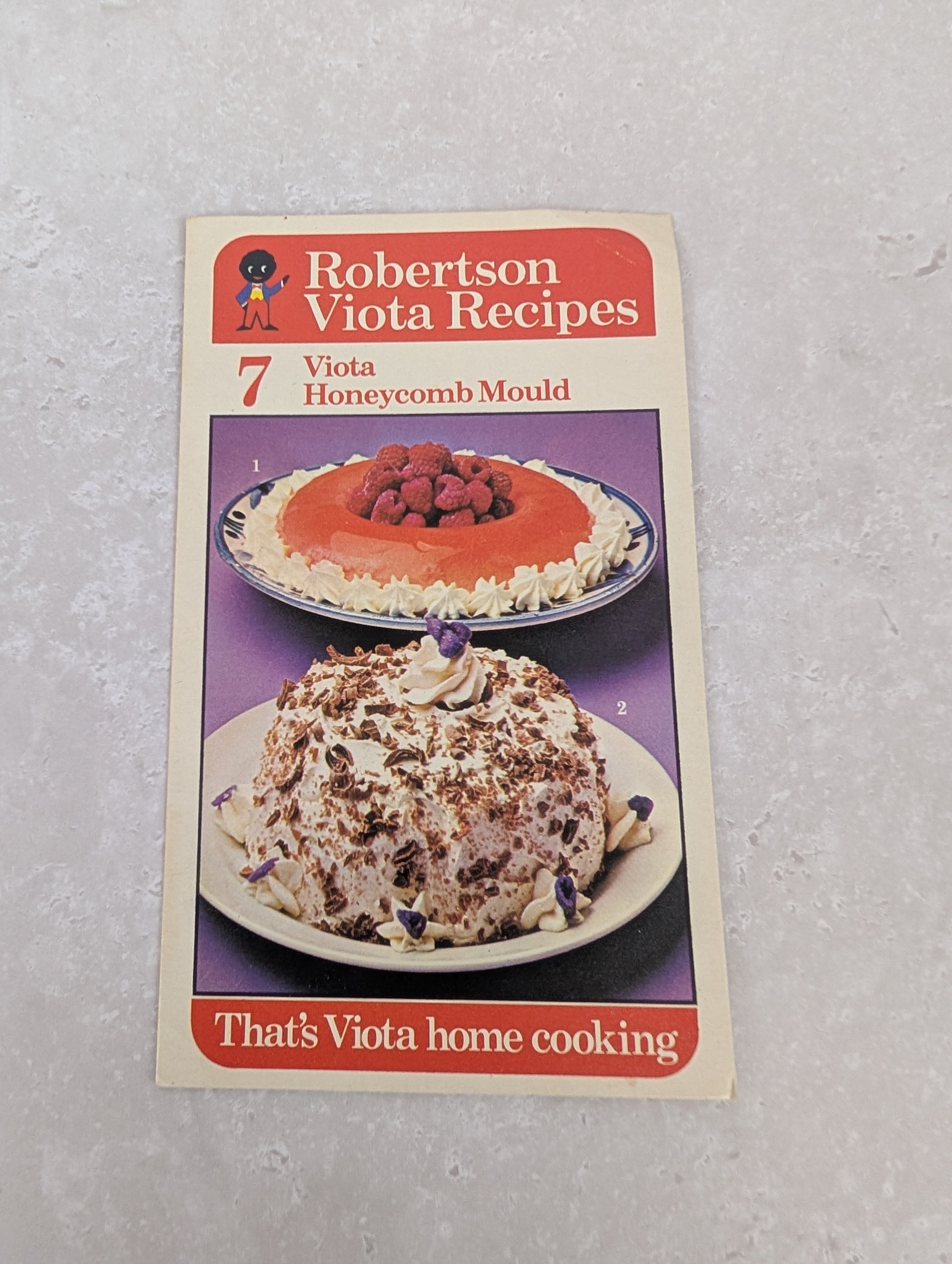 Robertsons Viota Recipes Honeycomb Mould – GollyBadges.com