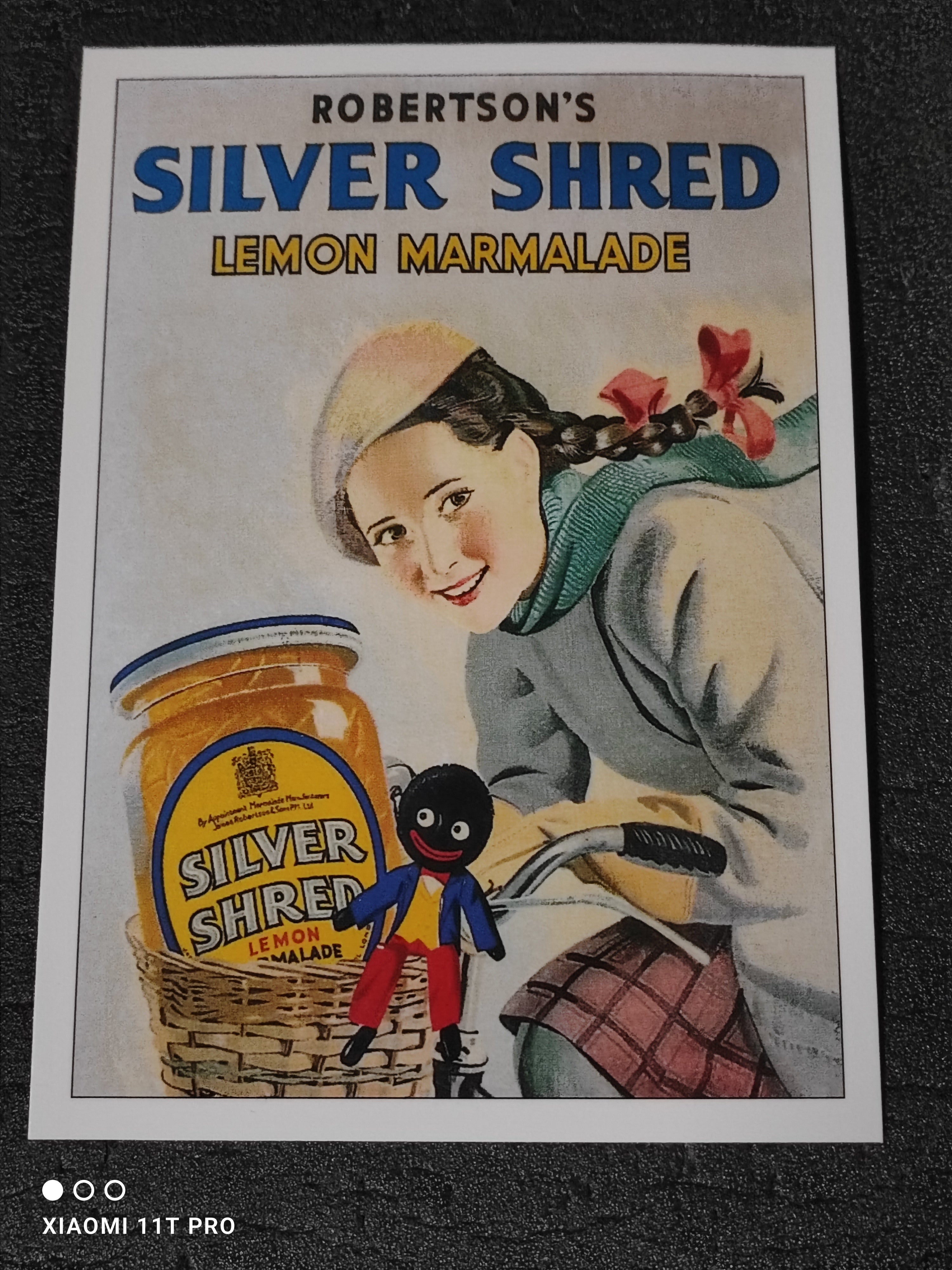 Silver Shred Postcard – GollyBadges.com