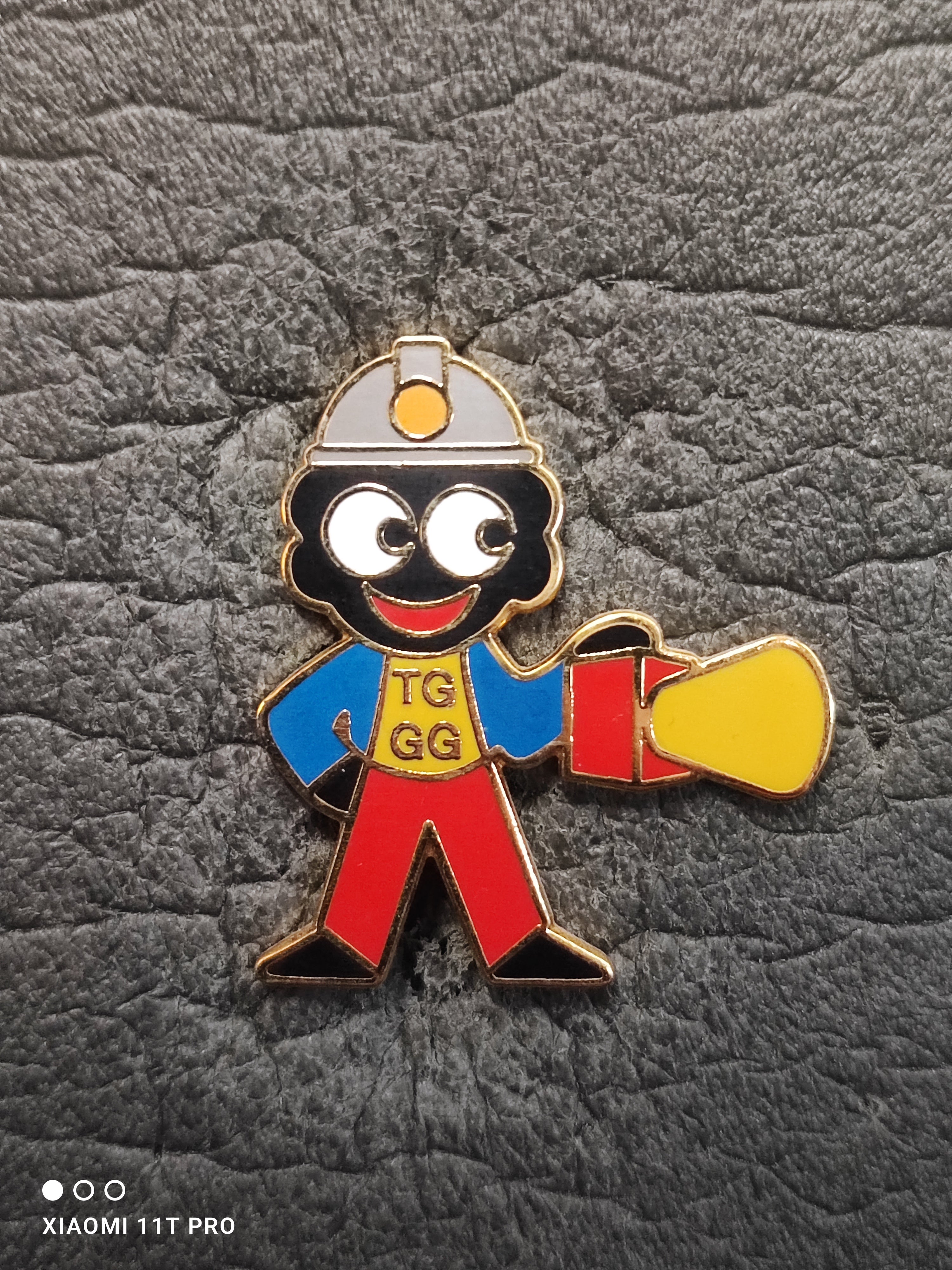 TGGG Miner Blue Jacket Orange Lamp – GollyBadges.com
