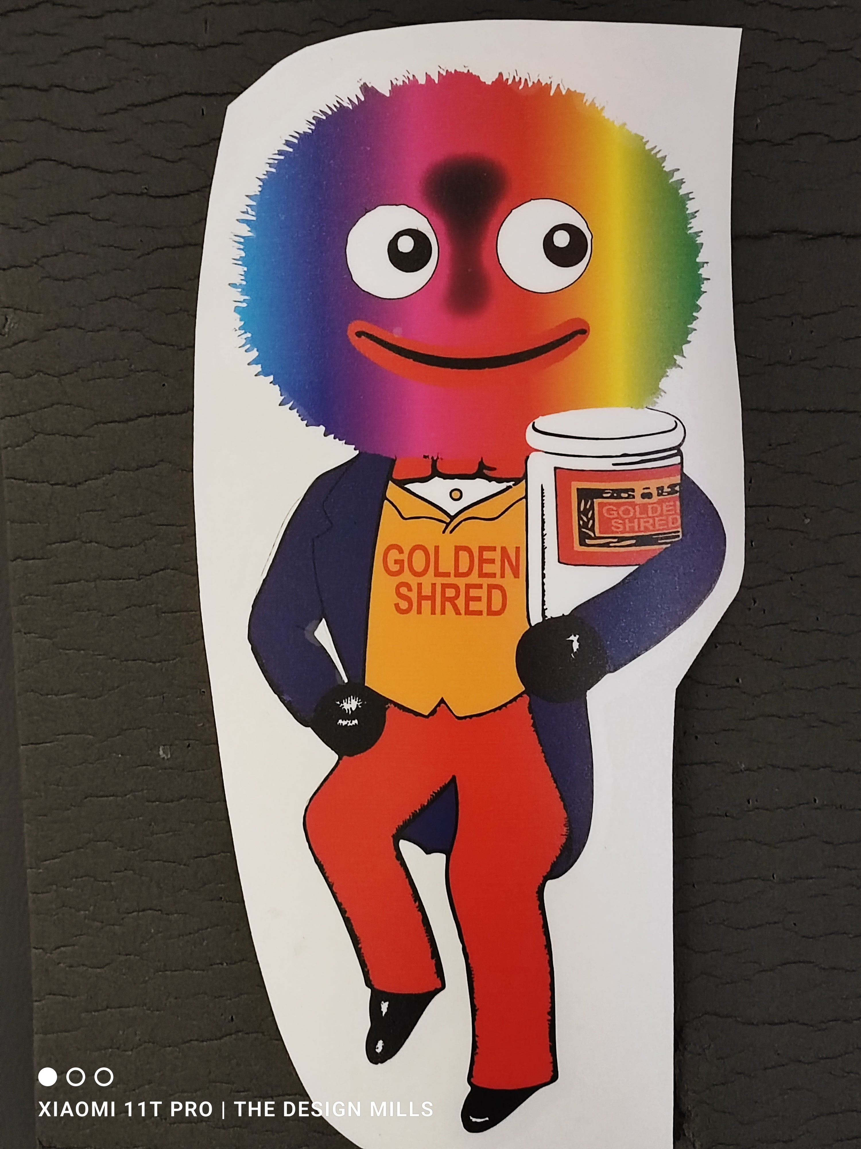 10" Vinyl Sticker RAINBOW FACE – GollyBadges.com