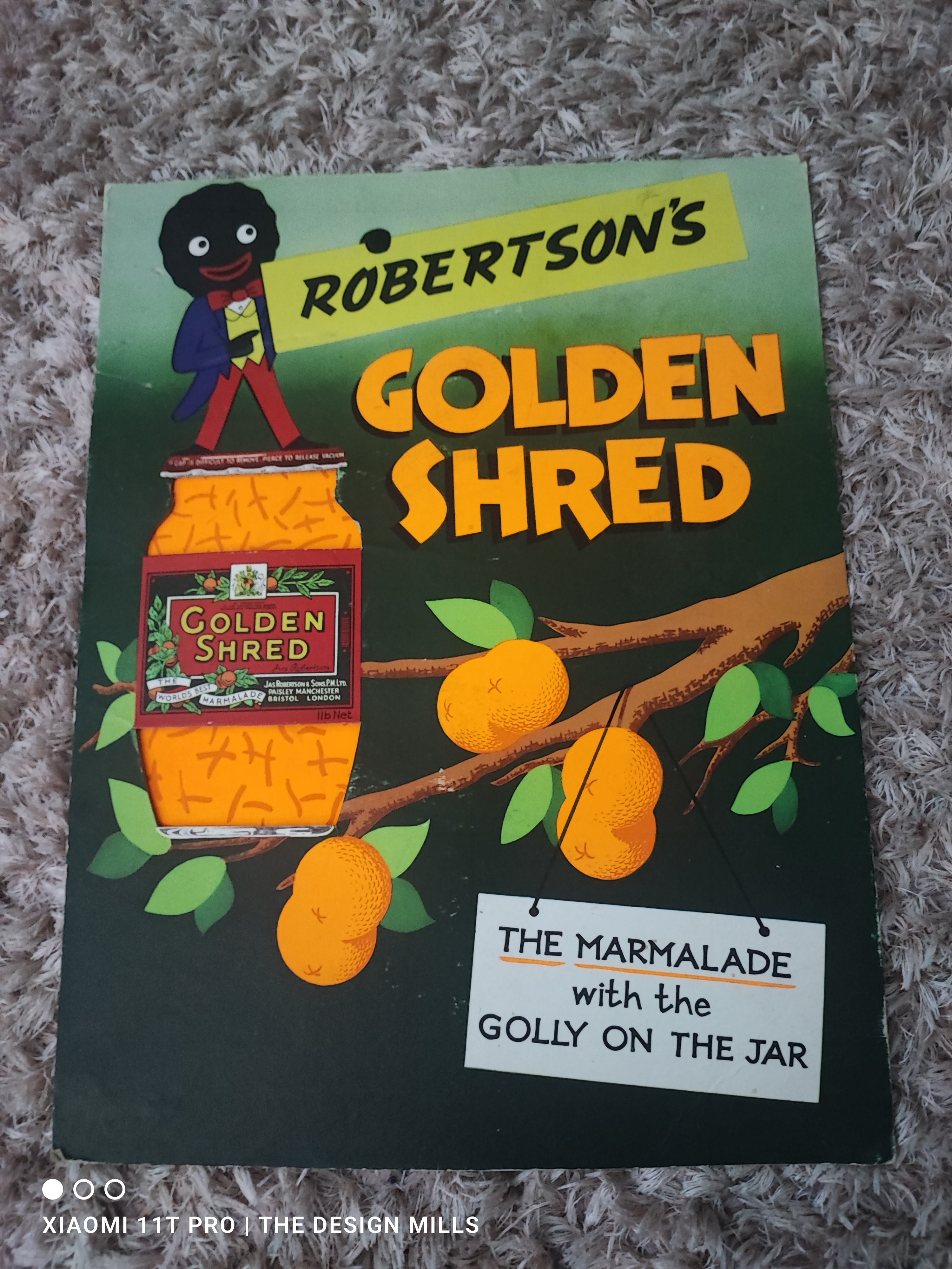 Golden Shred Showcard 14.5”W x 19.5”H – GollyBadges.com