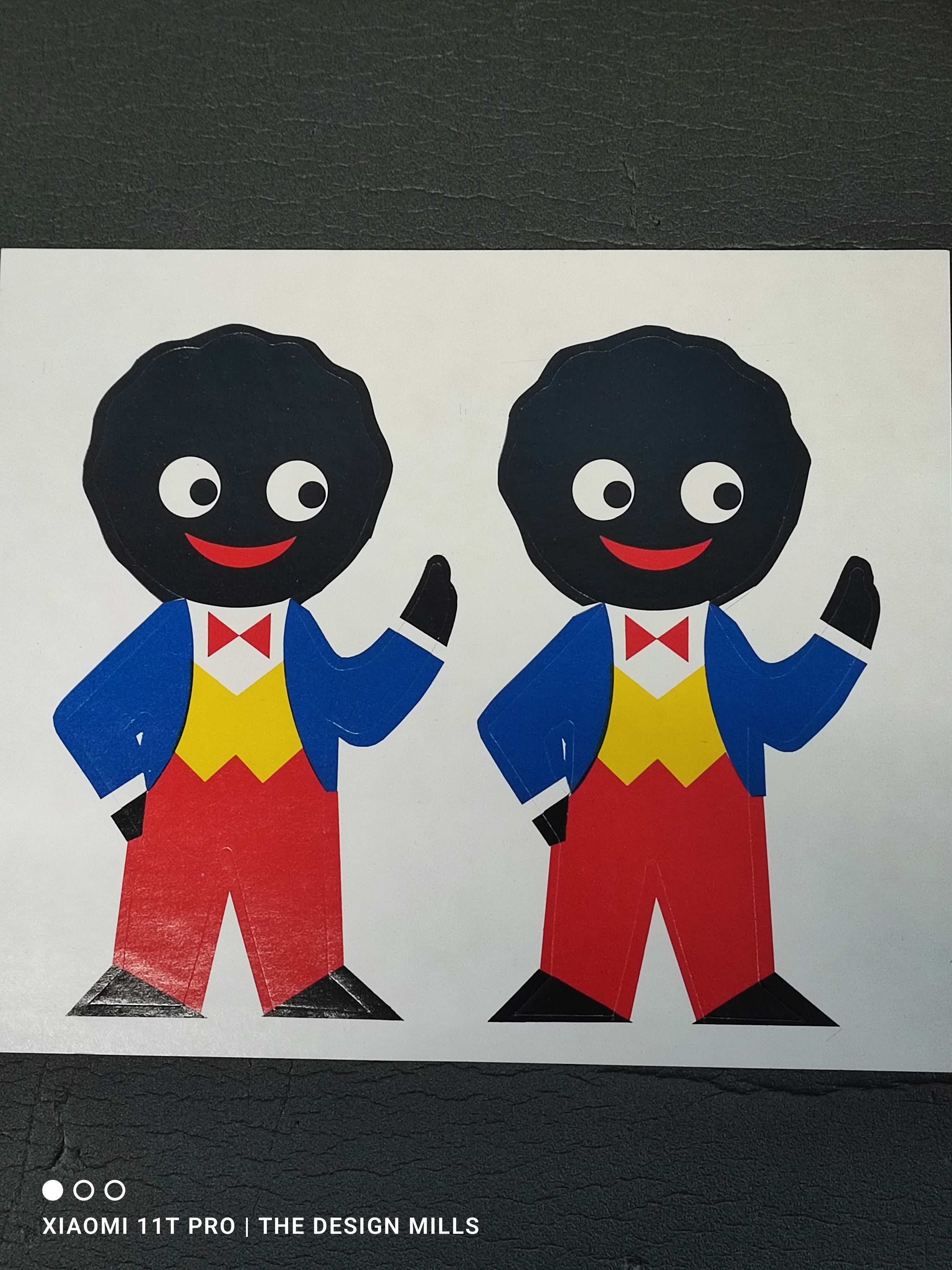 Sheet of 2 Golly Stickers 6inch – GollyBadges.com