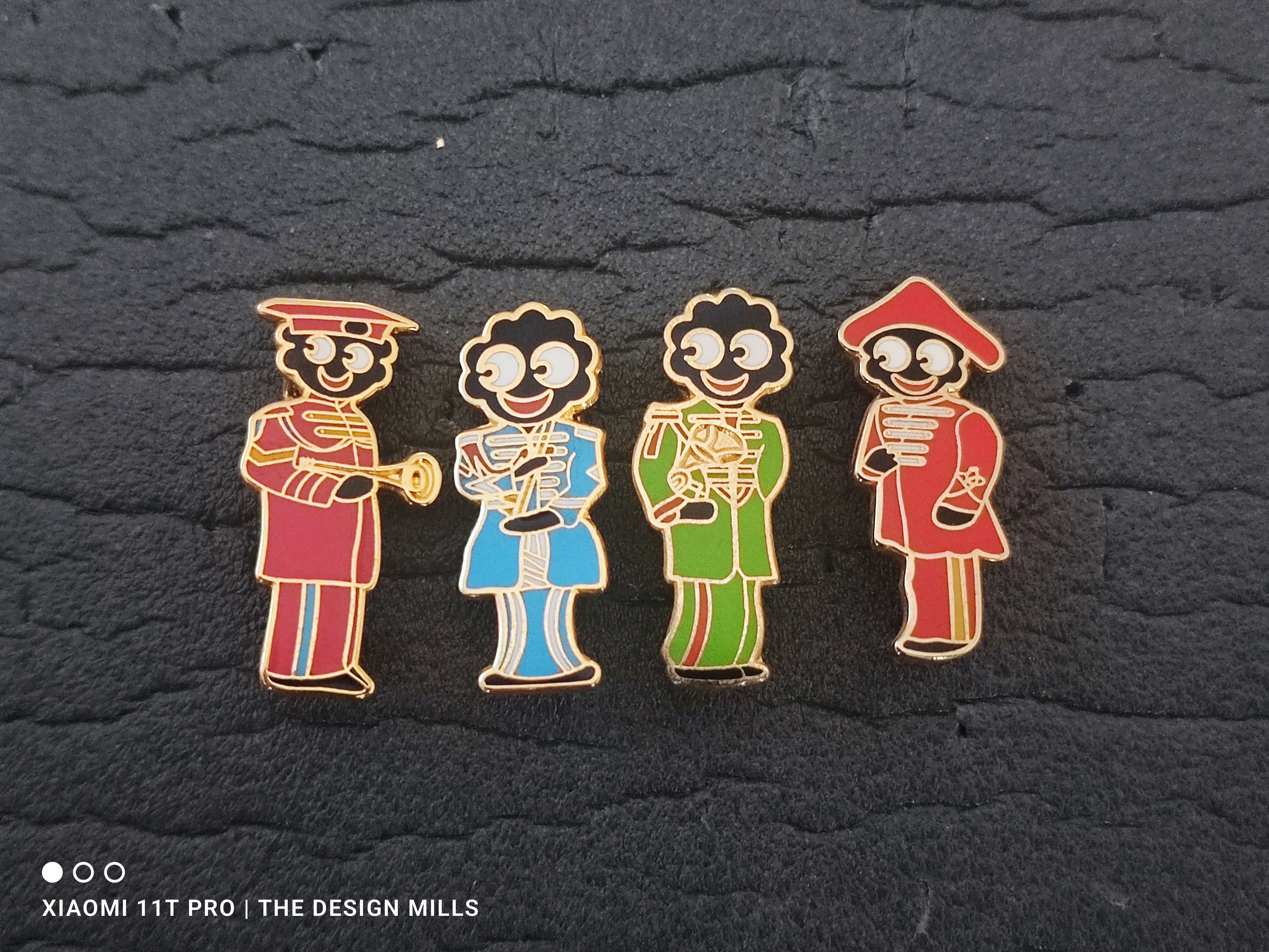 The Beatles Set of 4 Badges – GollyBadges.com