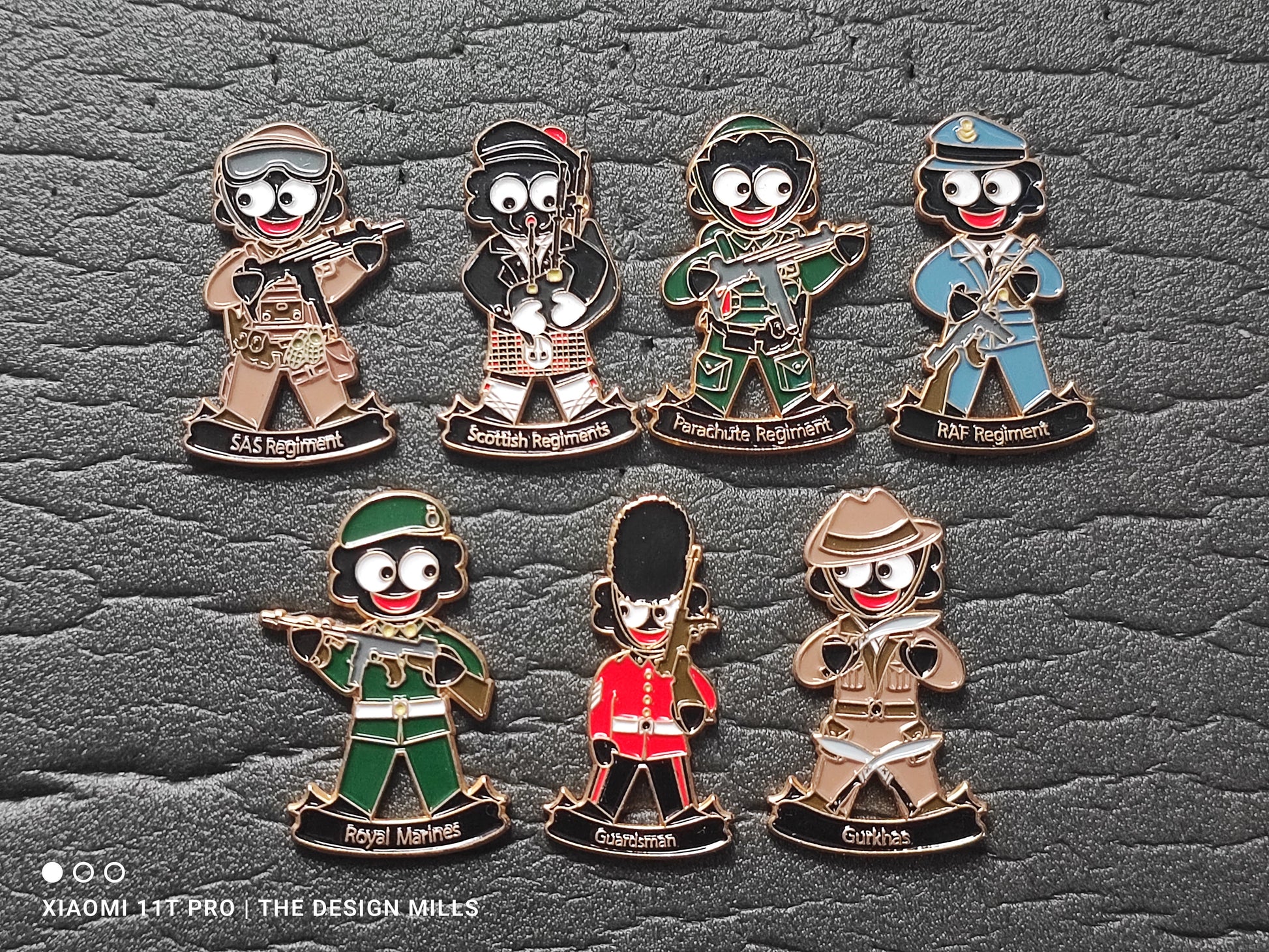 WW2 Regiments Set of 7 – GollyBadges.com